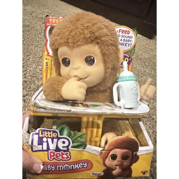 Toys | New Little Live Pets My Monkey Mango 5 Sounds And Reactions Ages ...